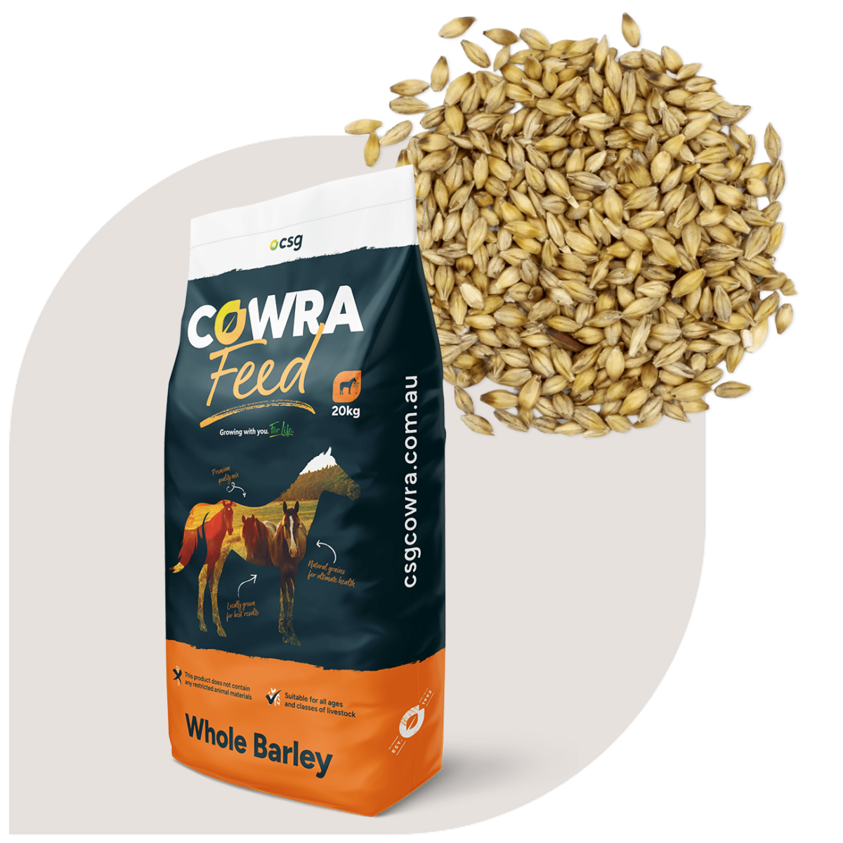 Cowra Feed Whole Barley 20kg – Petstock Country Brindabella